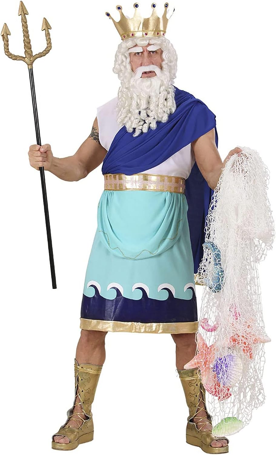 Amazon.com: Widmann 8230170 Erwachsenenkostüm Poseidon Adult Costume ...