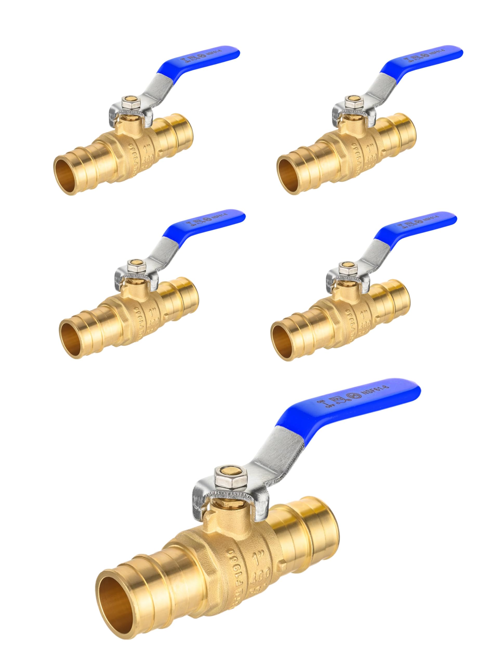 Amazon.com: (Pack of 5) EFIELD 1-Inch Pex-A Expansion Full Port Brass ...