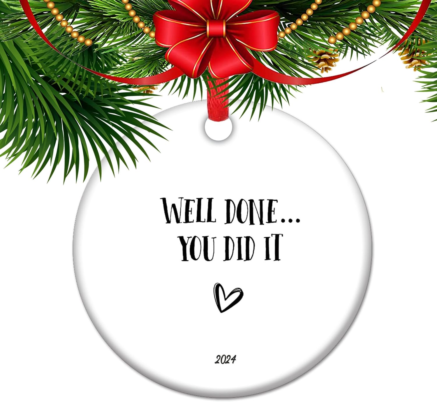 Amazon.com: Well Done,You did it - Class of 2024 Graduated Ornament ...