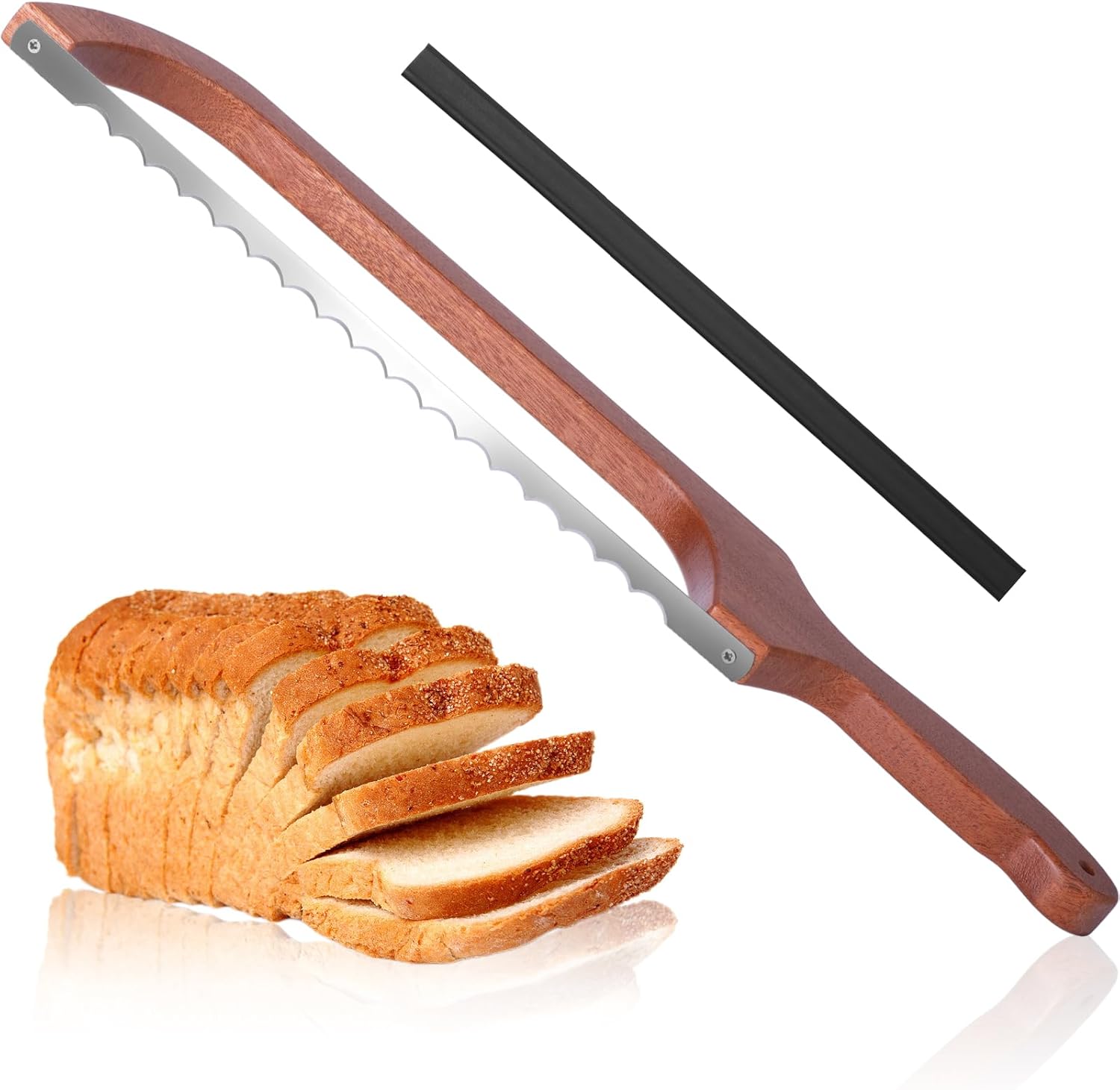 Amazon.com: Sourdough Bread Knife 3rd Generation Upgrade, Wooden Bread ...