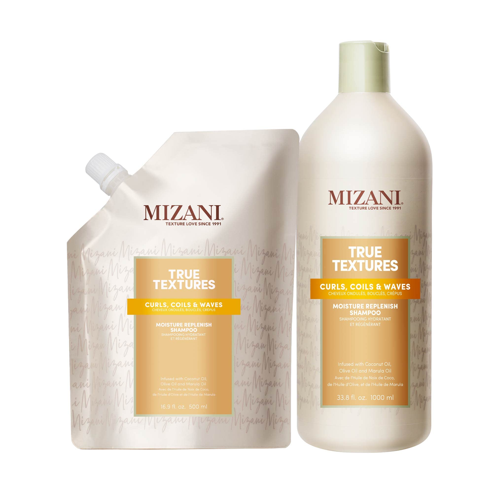 Amazon.com: MIZANI True Textures Moisture Replenish Shampoo with Refill ...