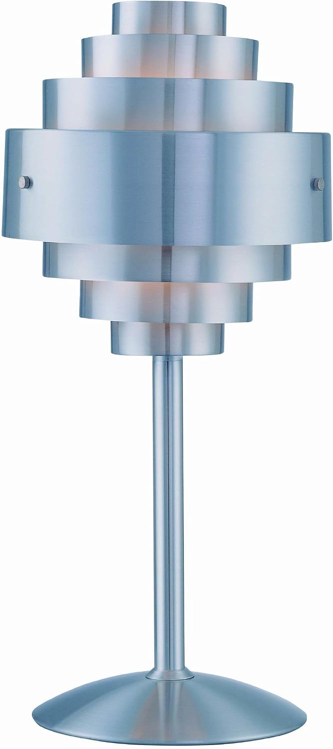 Lite Source LS-21223ALU Strato Table Lamp, Aluminum Shade - Amazon.com