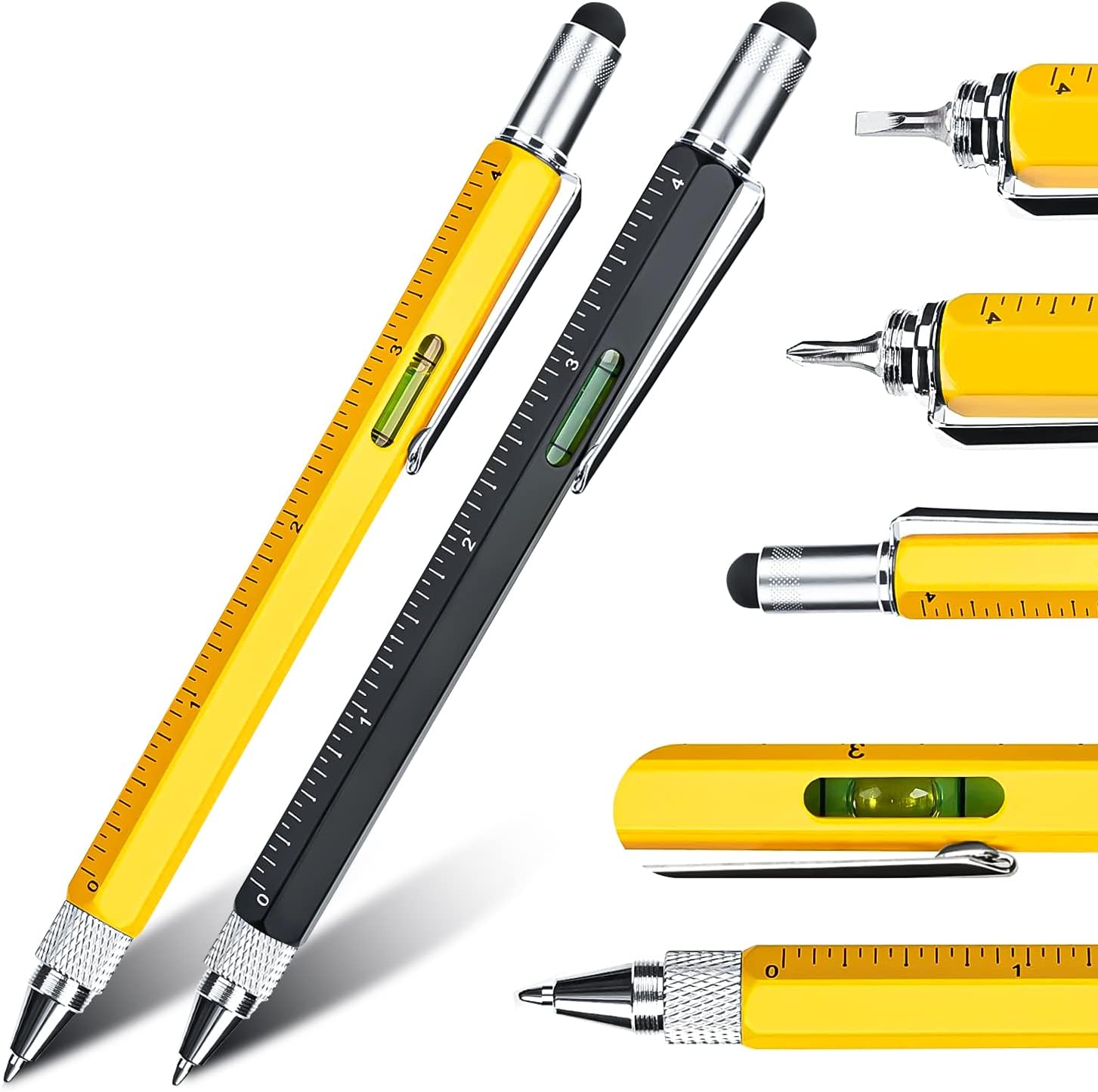 MplehDa 6 IN 1 Multifunktions Kugelschreiber Werkzeug Stift Gadgets ...