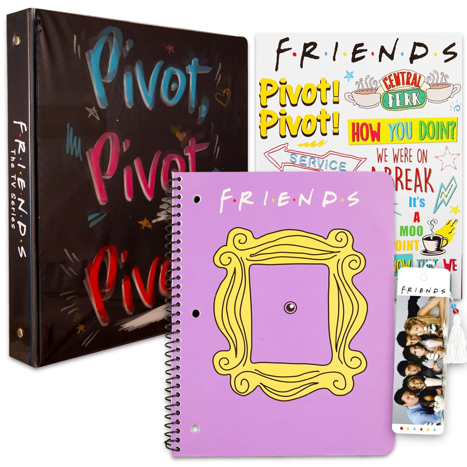 FRIENDS School Supplies Set TV Show Office Supplies Bundle with Binder ...