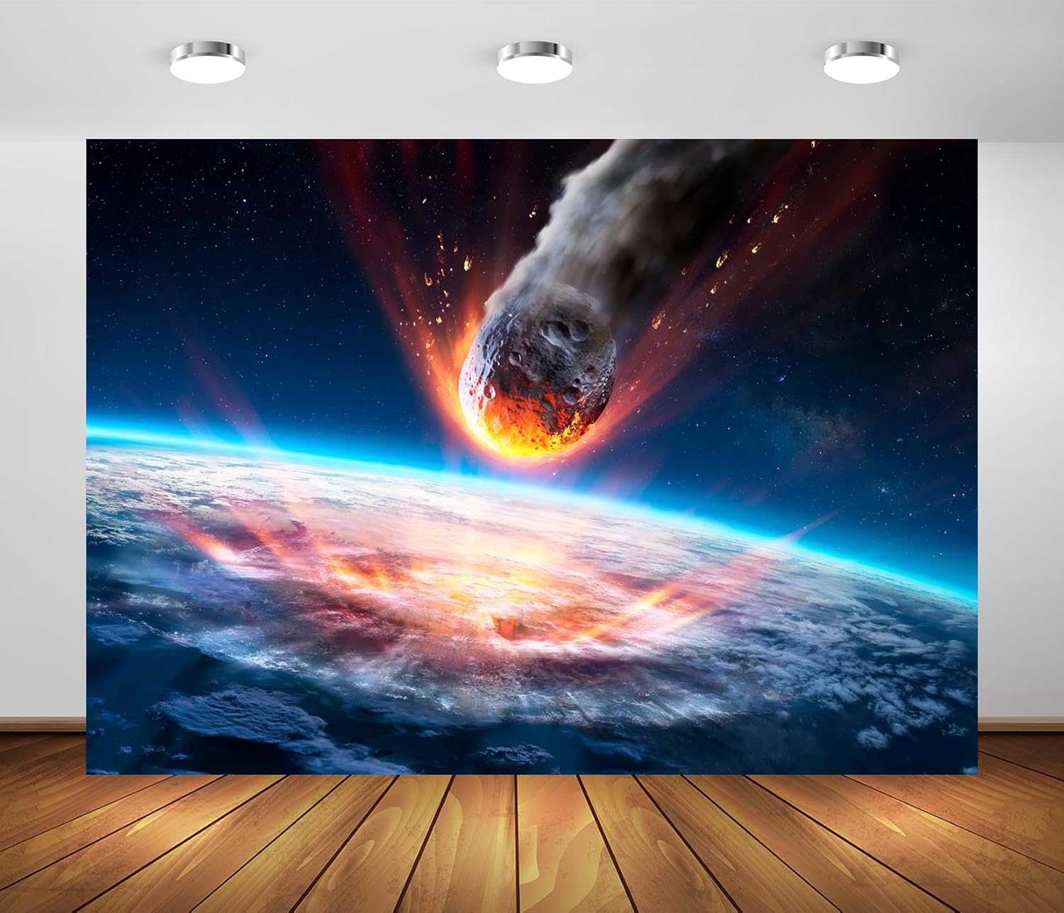 Amazon.com : BELECO 6x4ft Fabric Outer Space Galaxy Backdrop Asteroid ...