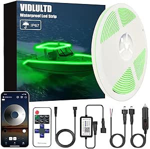 Amazon.com: Boat Lights Led Waterproof 33FT, 12V IP67 Green Marine Led ...