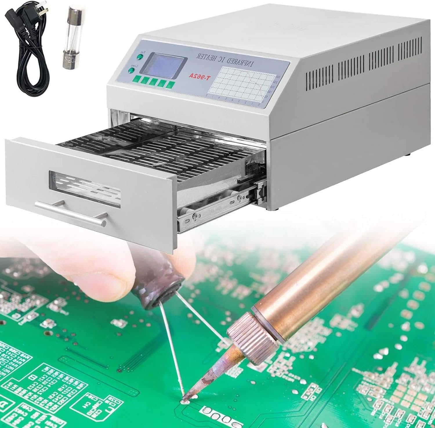 Automatic Reflow Soldering Machine T962A Reflow Oven 32x30cm ...