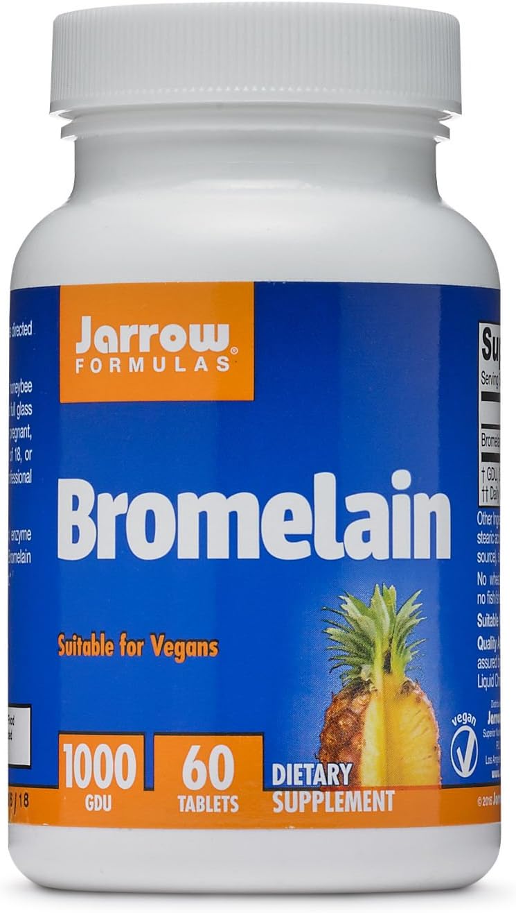 Jarrow Formulas Bromelain Tabs, 1000 GDU, 60 Tablets : Buy Online at ...