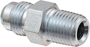 Dixon 2404-6-4 Zinc Plated Steel Hydraulic Fitting, Adapter, 9/16"-18 ...