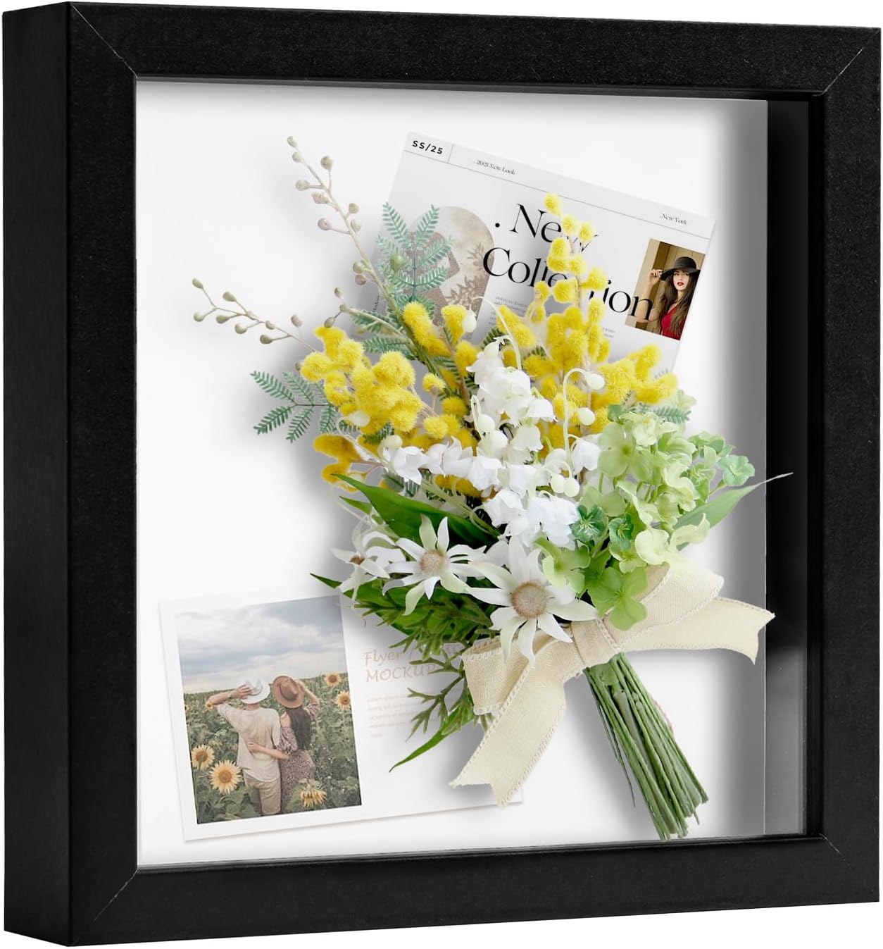 Amazon.com - Muzilife 8x8 Shadow Box Picture Frame for Wall and ...