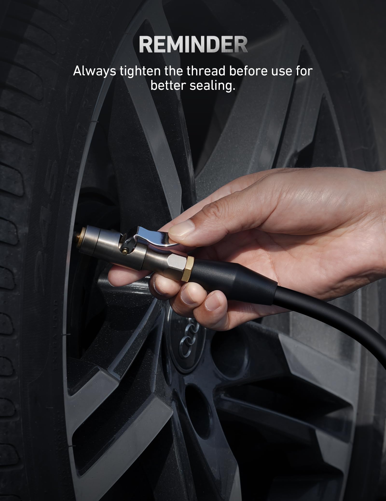 Snapklik.com : AstroAI Air Chuck, No Air Leakage Double Jaws Lock On ...