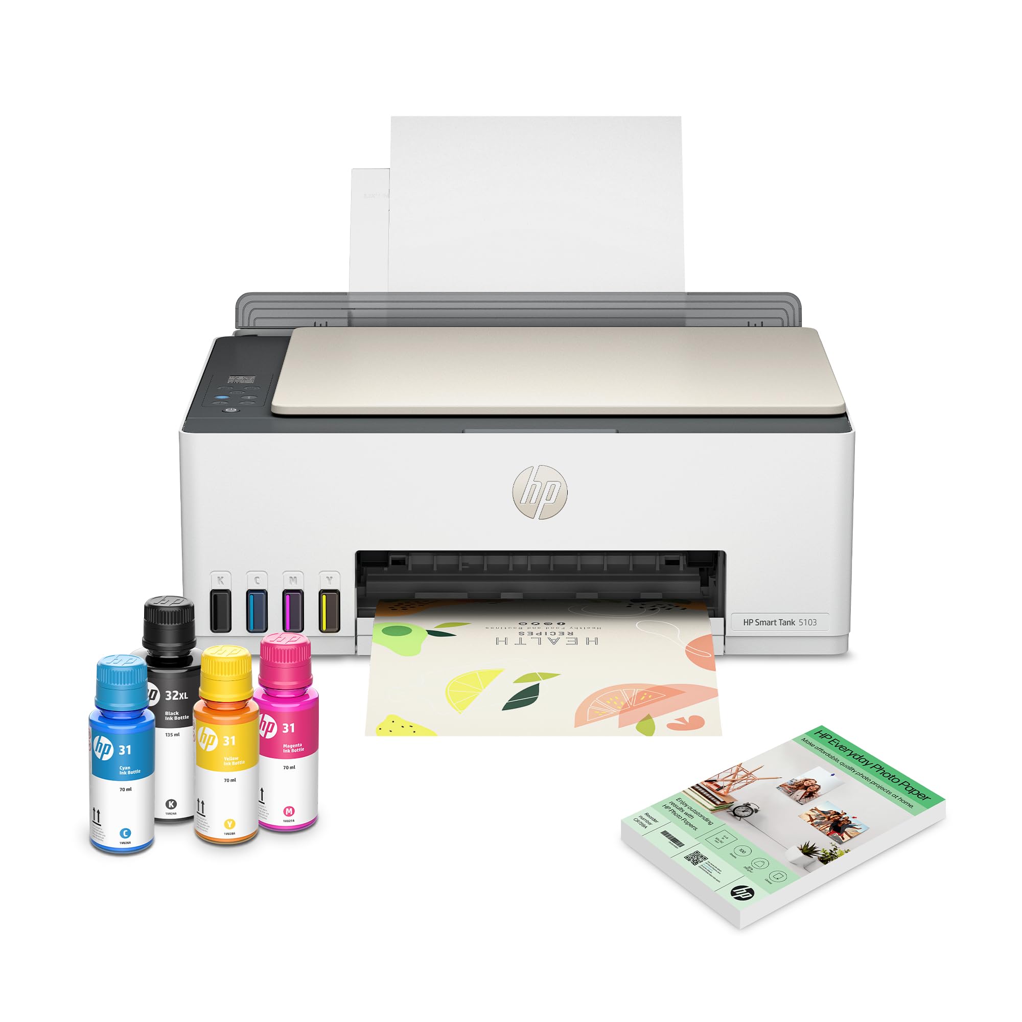 Amazon.com: HP Smart Tank 5103 Wireless All-in-One Ink Tank Printer ...