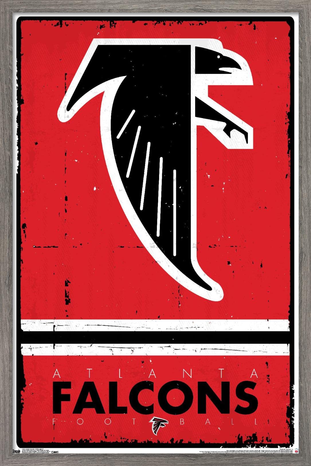Amazon.com: Trends International NFL Atlanta Falcons - Retro Logo 15 ...