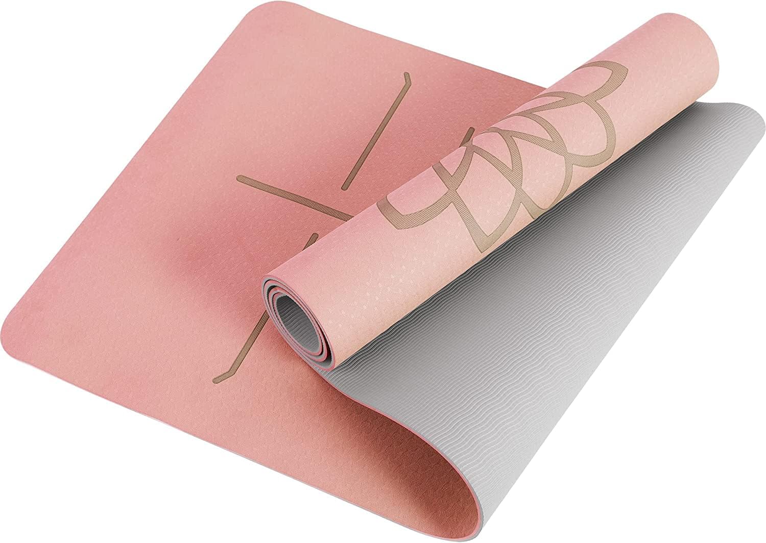 Mat Block Yoga Mat with Non-Slip 1/4'' Thick Anti-Tear, High Density ...