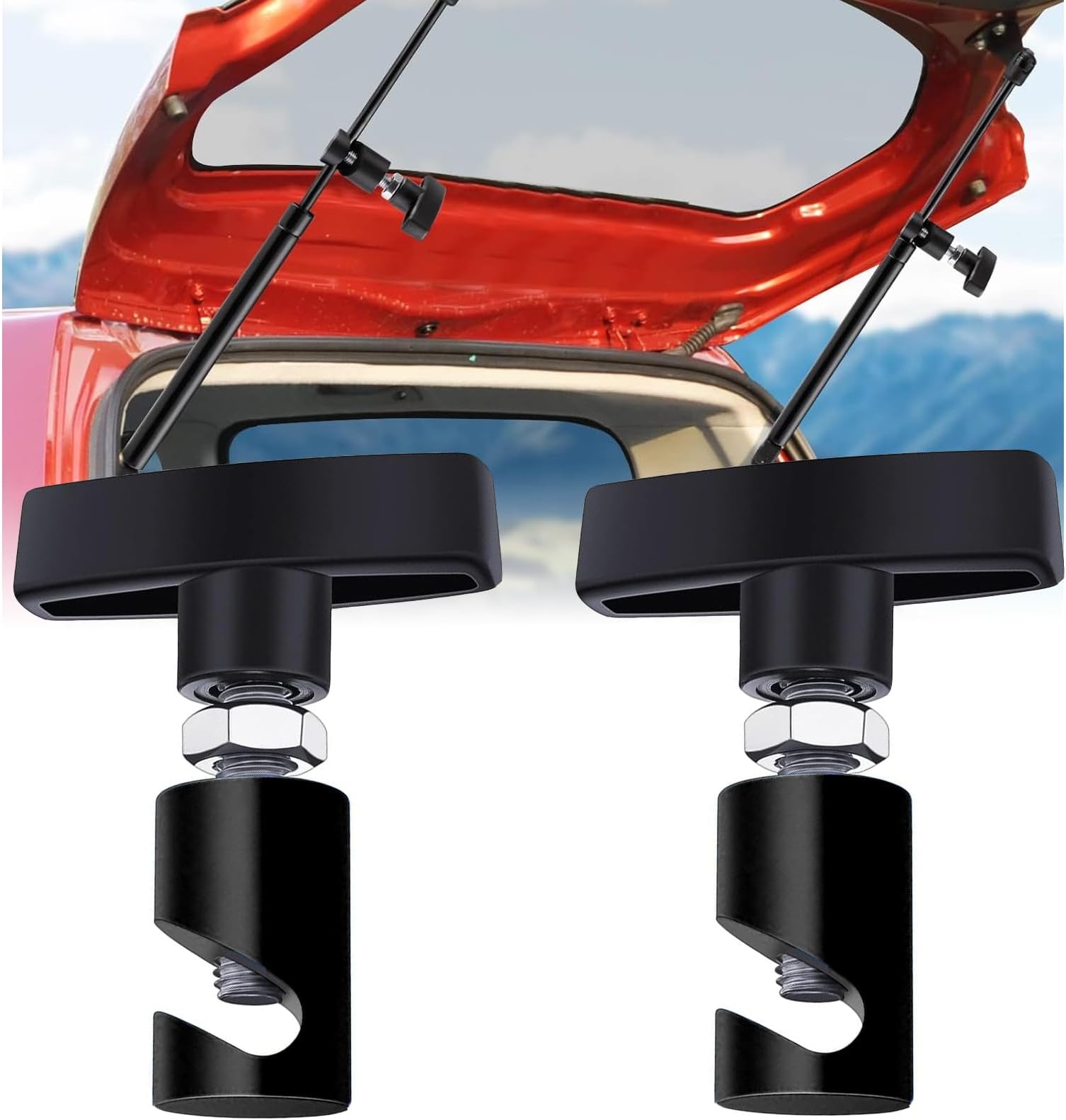 Amazon.com: WUODAO Car Hood Prop Struts Clamp Hood Strut Clamp Lift ...