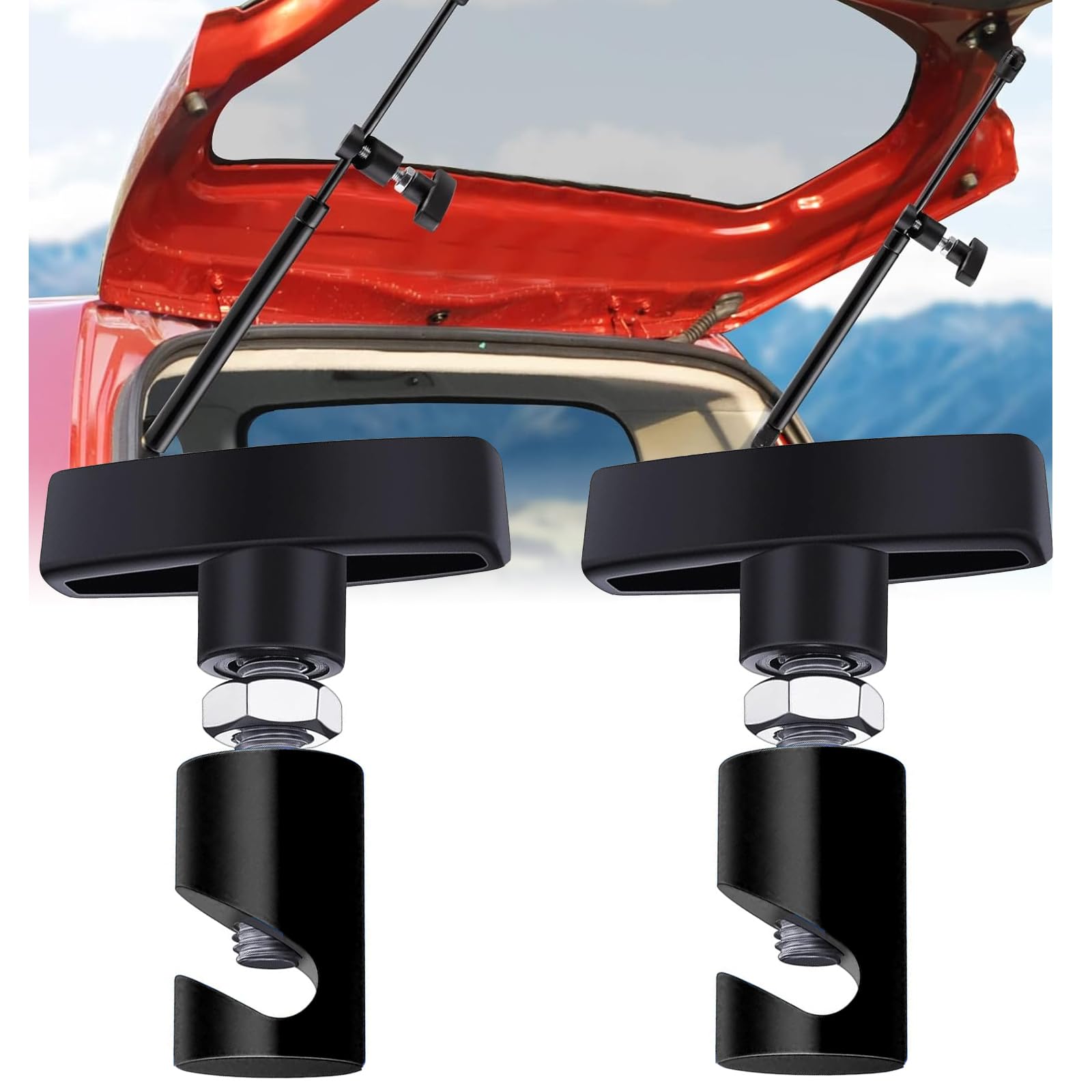 Amazon.com: Car Hood Prop Rod- Hood Prop Tool Hood Strut Clamp 2 Pcs ...