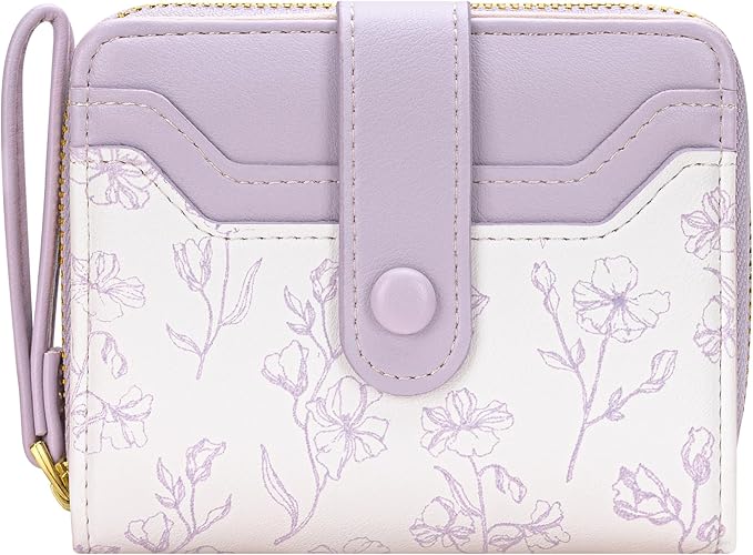 BIAOTIE Wallet for Women Cute Floral Flower Wallet RFID Credit Card ...