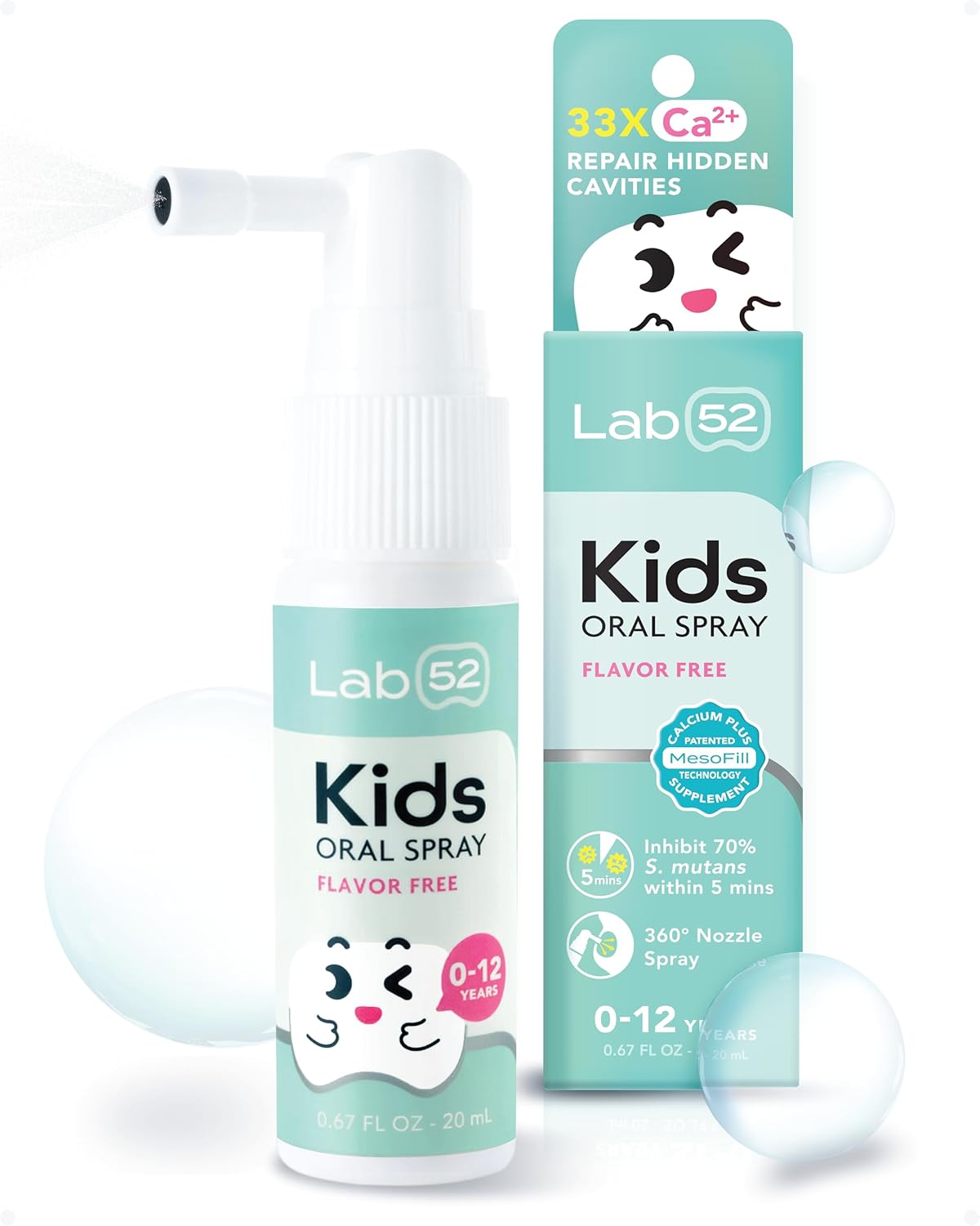 Amazon.com: LAB52 Kids Oral Spray, Toddler Toothpaste Helper for Daily ...