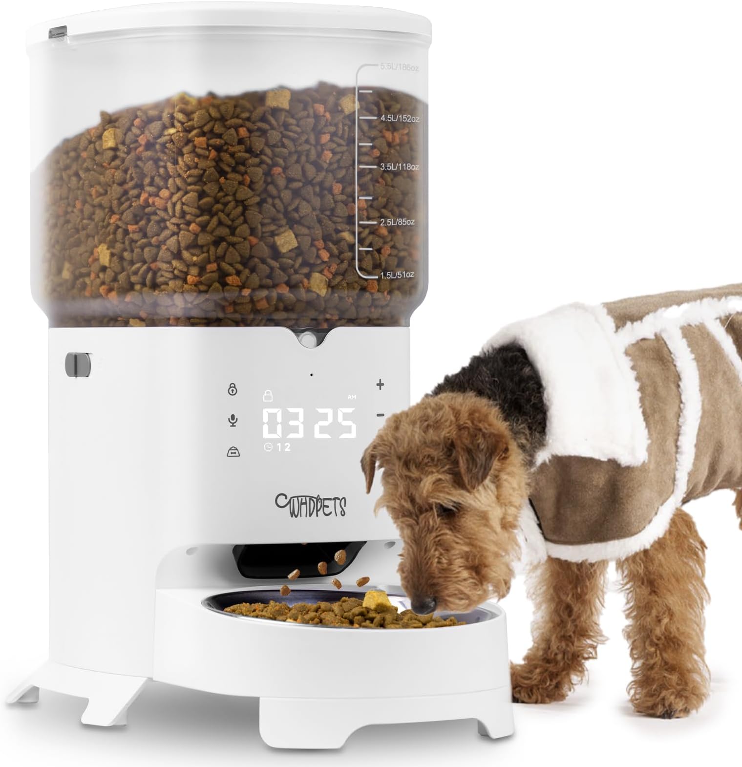 Amazon.com : Automatic Cat Feeder, WHDPETS 6L Dry Food Dispenser for ...