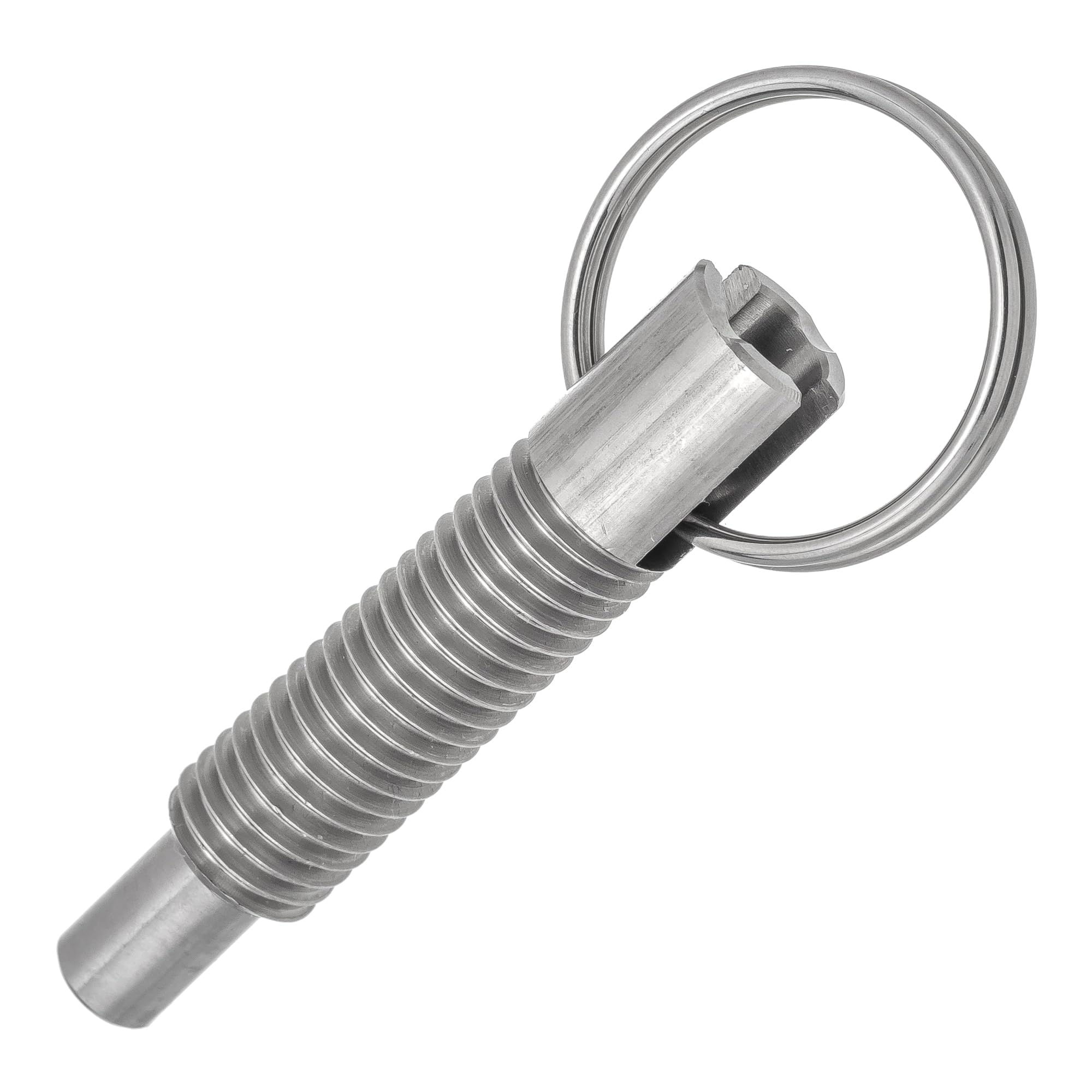 HALLMERS M12 x 35mm Thread 8mm Pin Diameter Indexing Spring Plunger ...