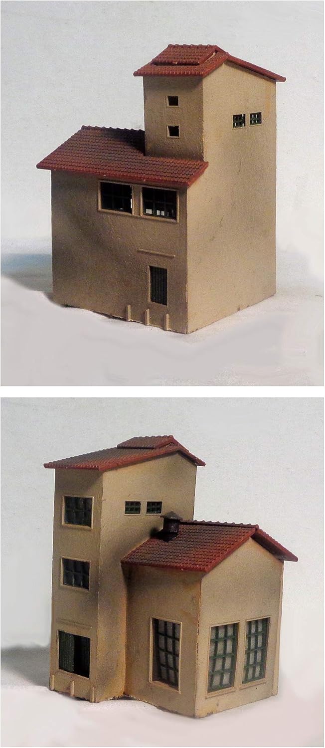 Amazon.com: N Scale Built up Building Structure - Industrial Factory ...