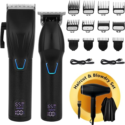 Amazon.com: AMULISS Professional Hair Clippers and Zero Gapped Trimmer ...
