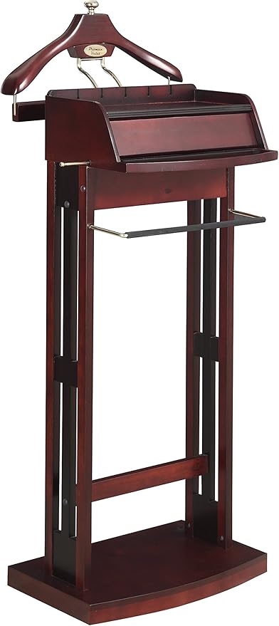 Amazon.com: Proman Products Excalibur Wardrobe Wood Valet Stand with ...