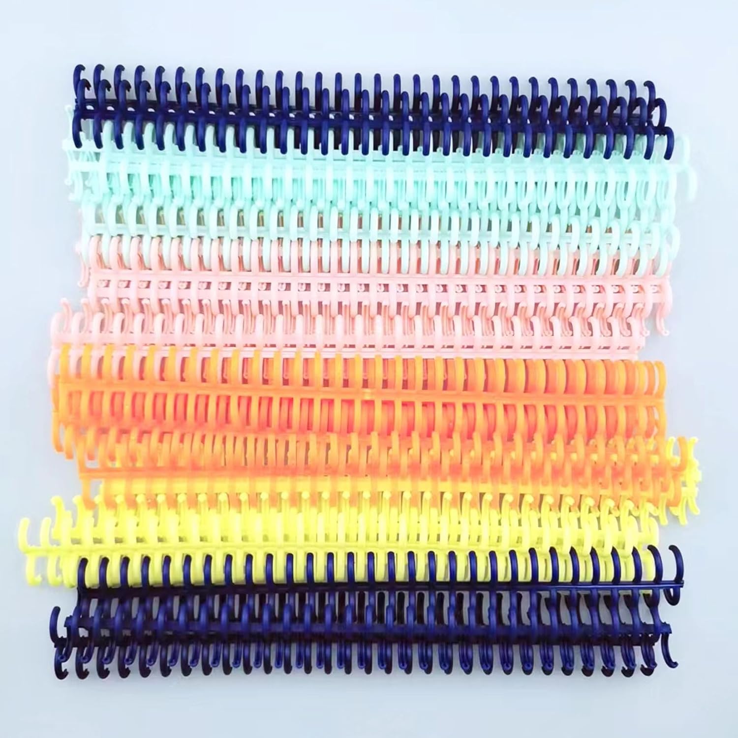 Amazon.com : 20PCS Plastic Click Binding Combs Colorful Spiral Binding ...