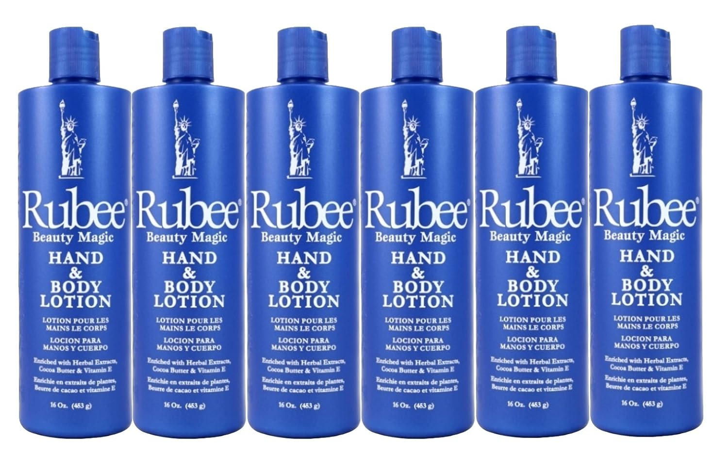Amazon.com : Rubee Hand & Body Lotion 16 Ounce (473ml) (6 Pack ...