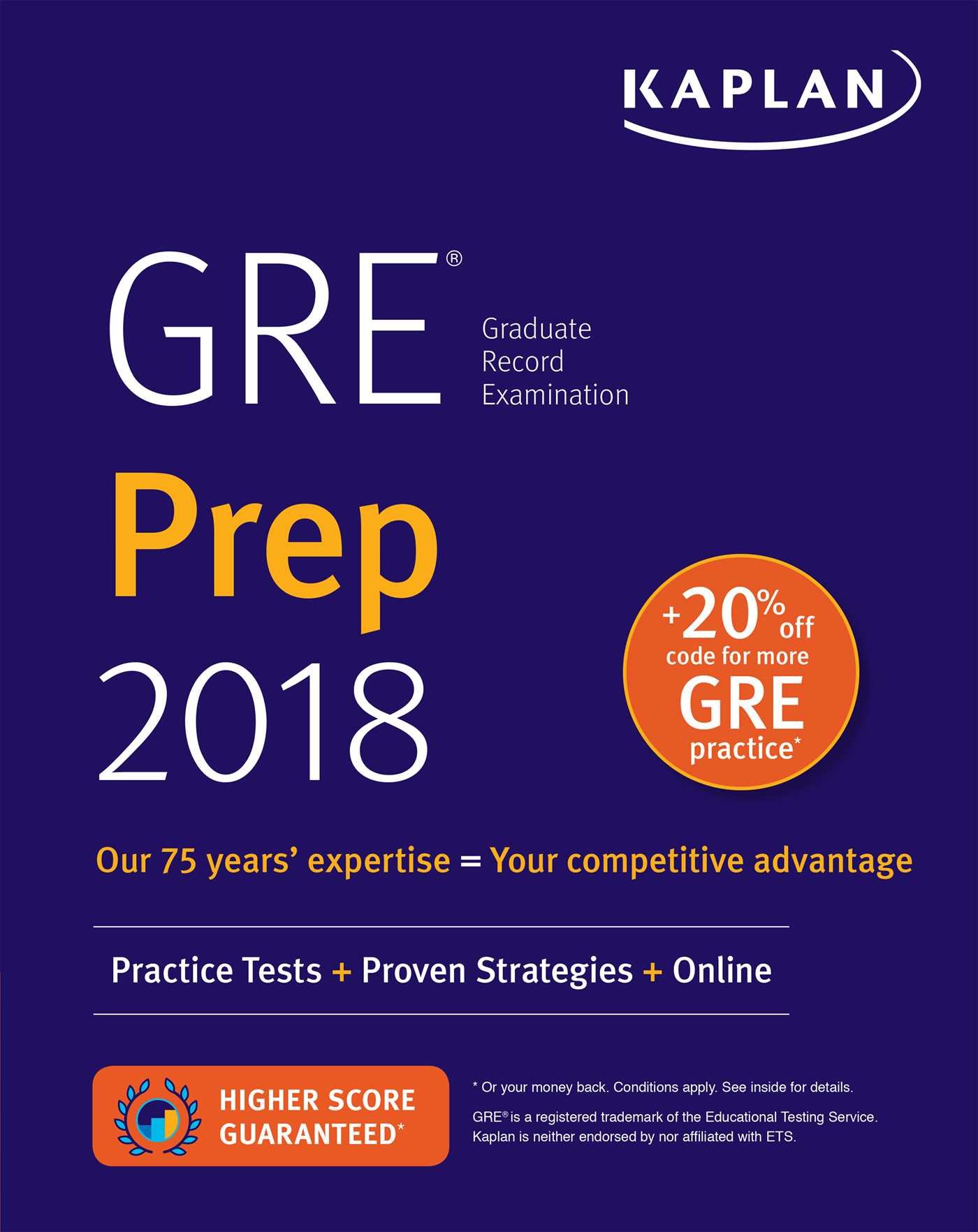 GRE Prep 2018: Practice Tests + Proven Strategies + Online (Kaplan Test ...