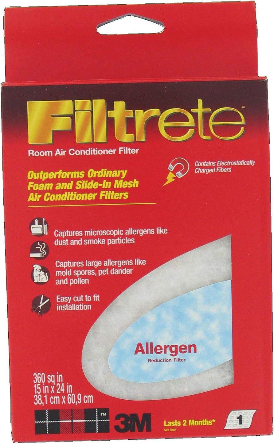 Amazon.com: Filtrete 15 x 24 x 1 Room Air Conditioner Filter (9808 ...