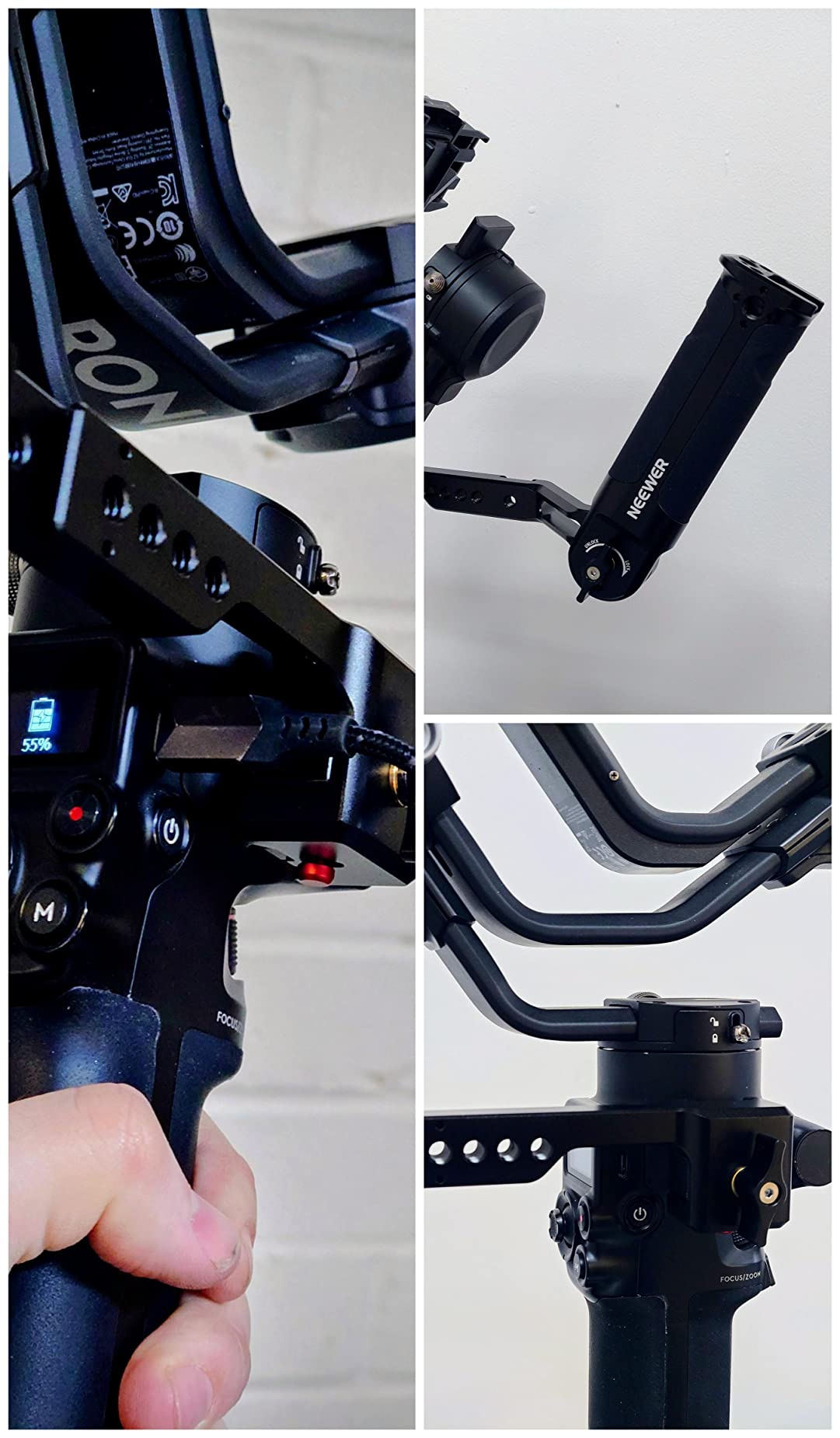 NEEWER Adjustable Sling Handle Grip Compatible with DJI Ronin RS4 RS3 ...