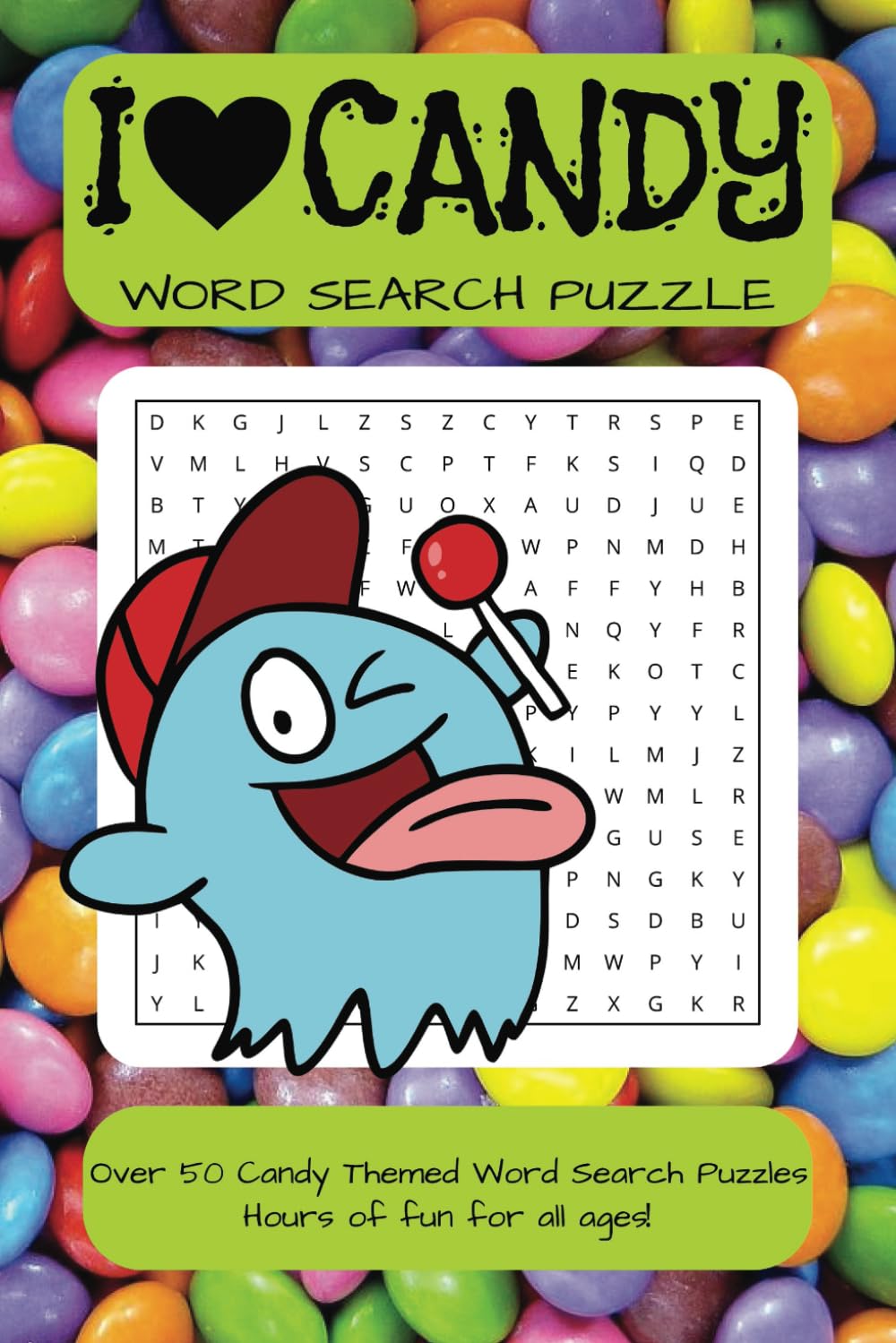 I Heart Candy word search puzzle book: Word searches with easy to read ...