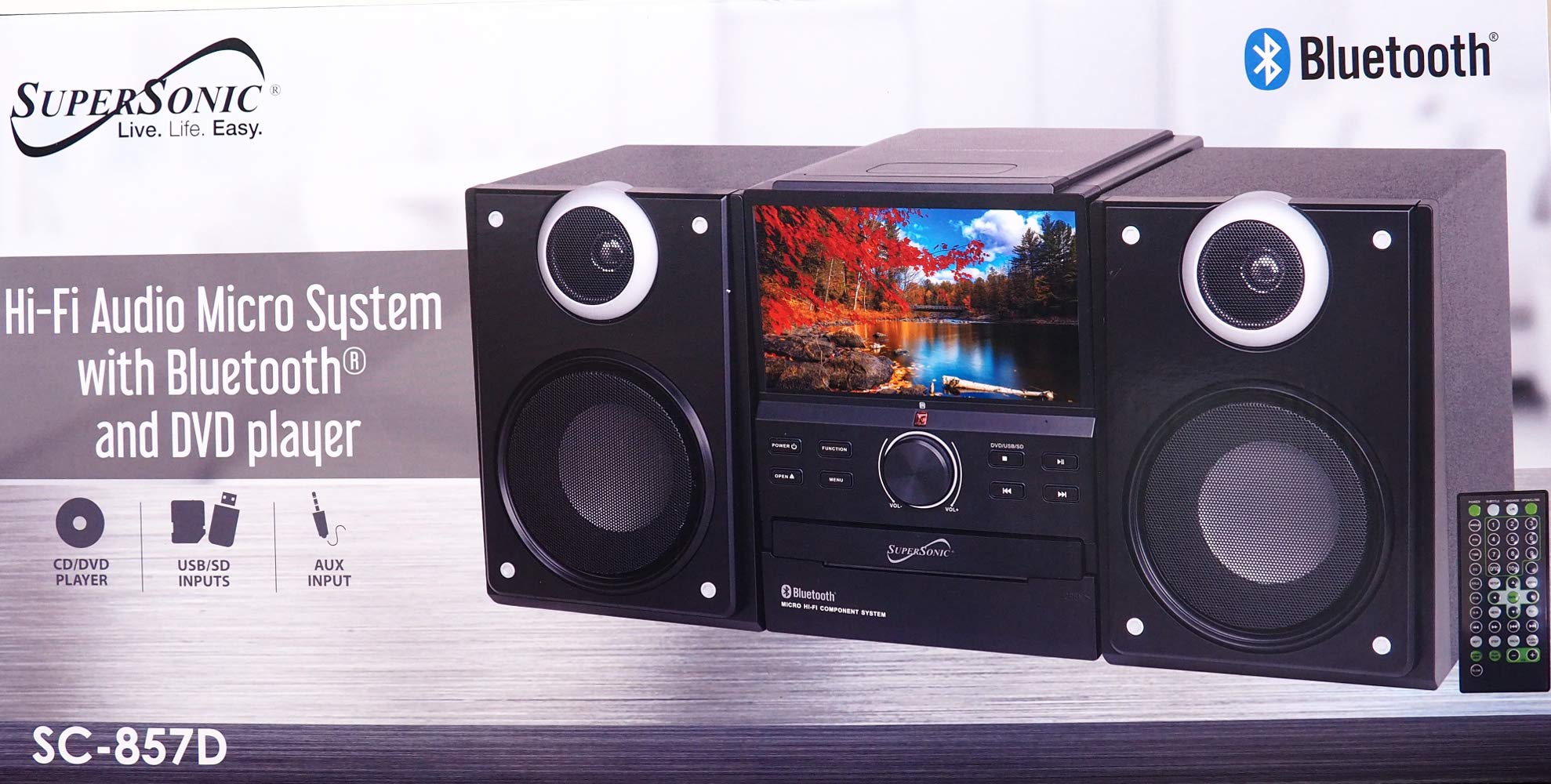 Buy SuperSonic - Hi-Fi Audio Micro System with Bluetooth and DVD Player ...