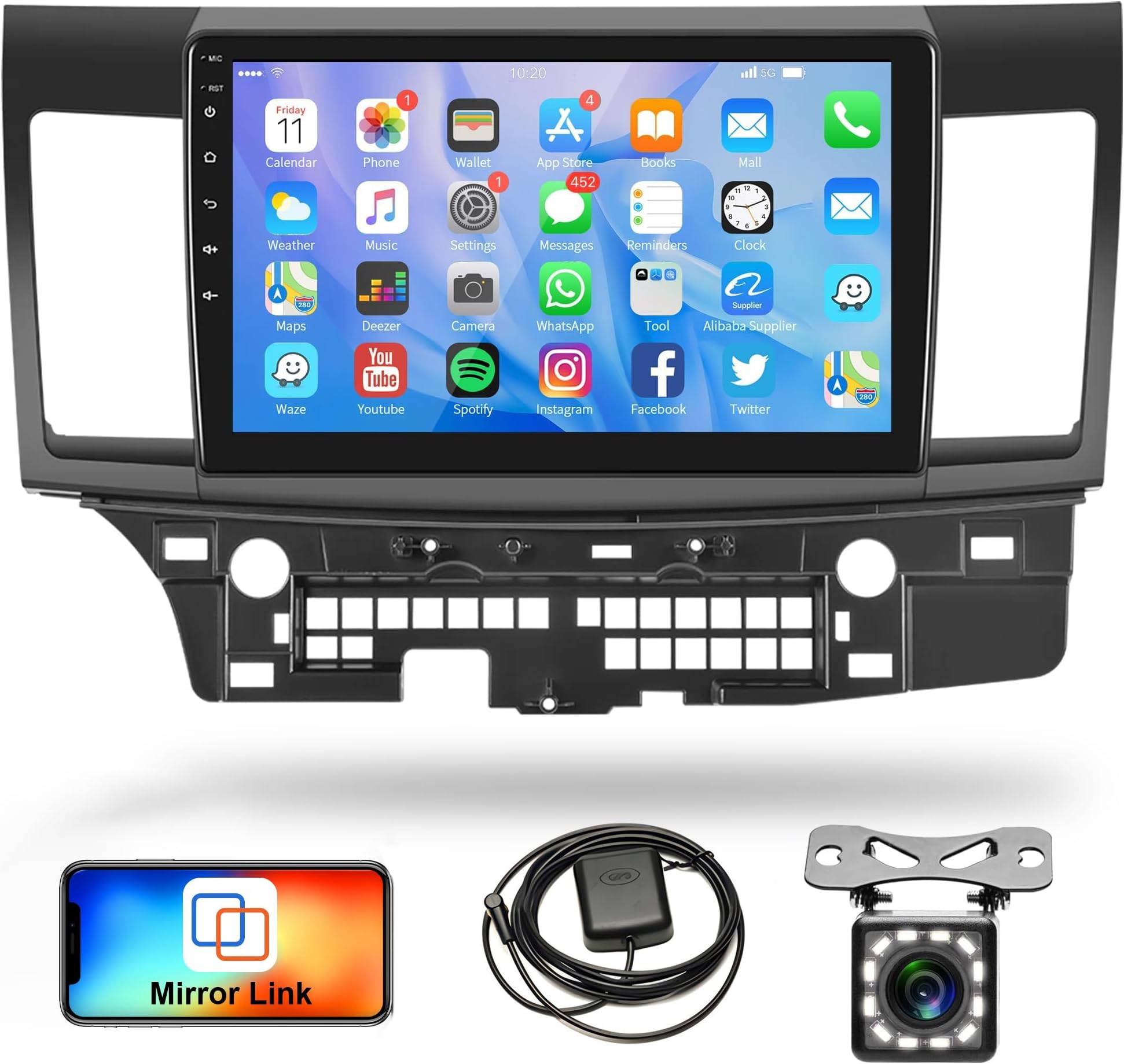 Amazon.com: Radio for Mitsubishi Lancer 2008 2009 2010 2011-2017 ...