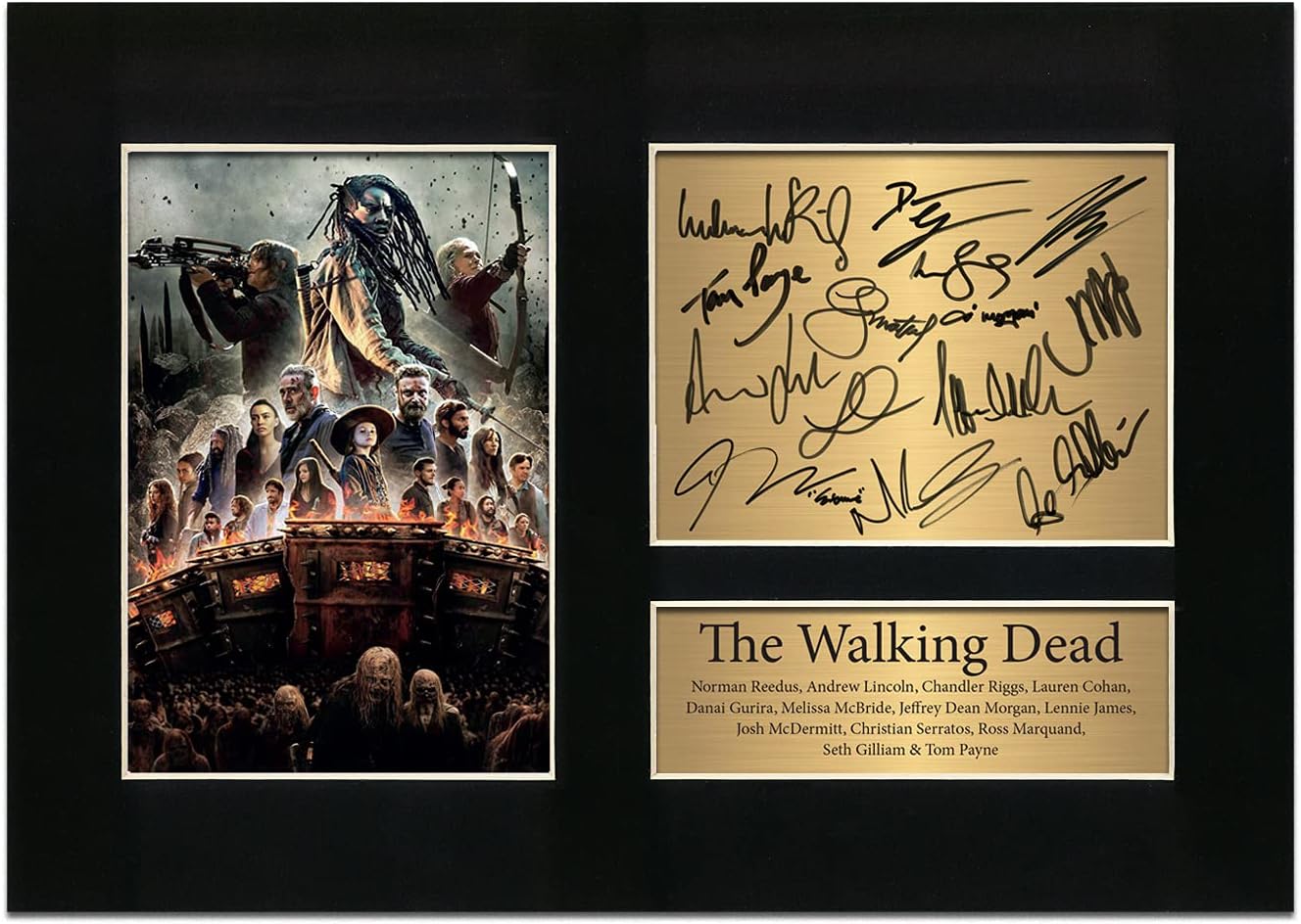 Zulu Image The Walking Dead Cast Signed | Autograph A4 Printed Photo ...
