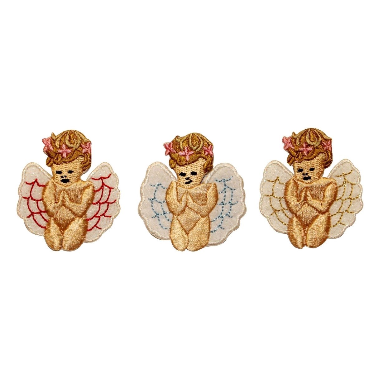 Amazon.com: ID 0158ABC Set of 3 Baby Angel Patch Praying Child ...