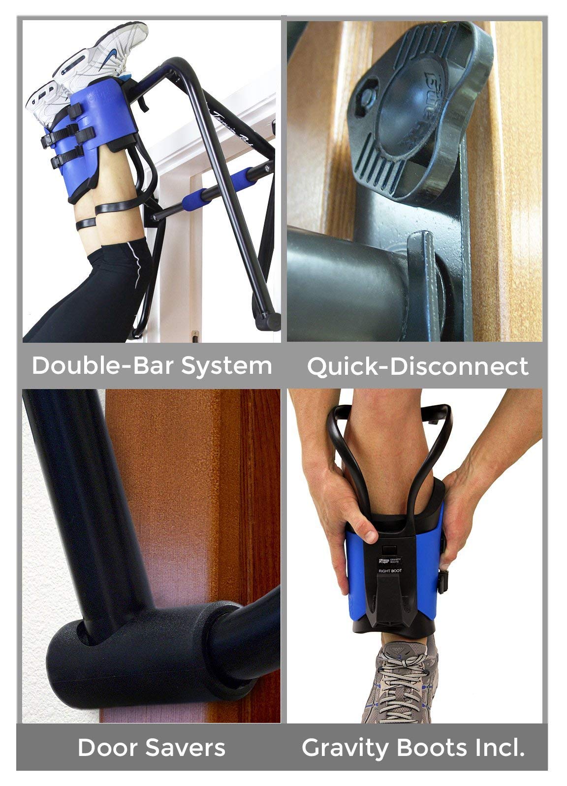 Teeter E1-1056 Hang Ups EZ Up Inversion and Chin Up System with Rack ...