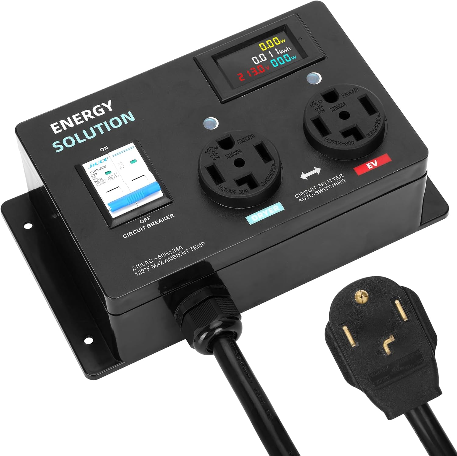 Amazon.com: WOUDY 240V Automatic Power Switch for Dryer and EV, NEMA 14 ...