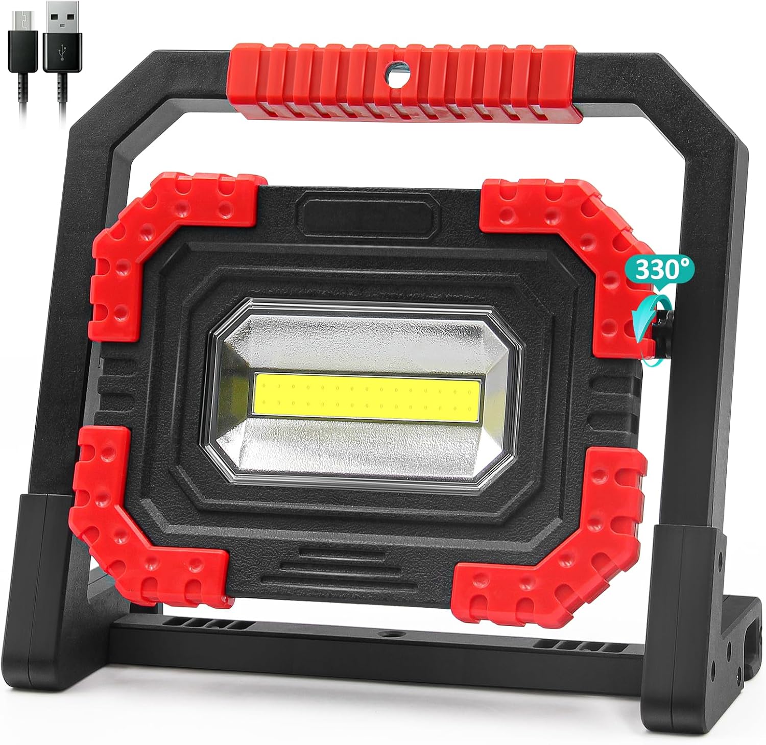 SYLSTAR Rechargeable Work Light, 1100 Lumen Portable LED Work Light ...