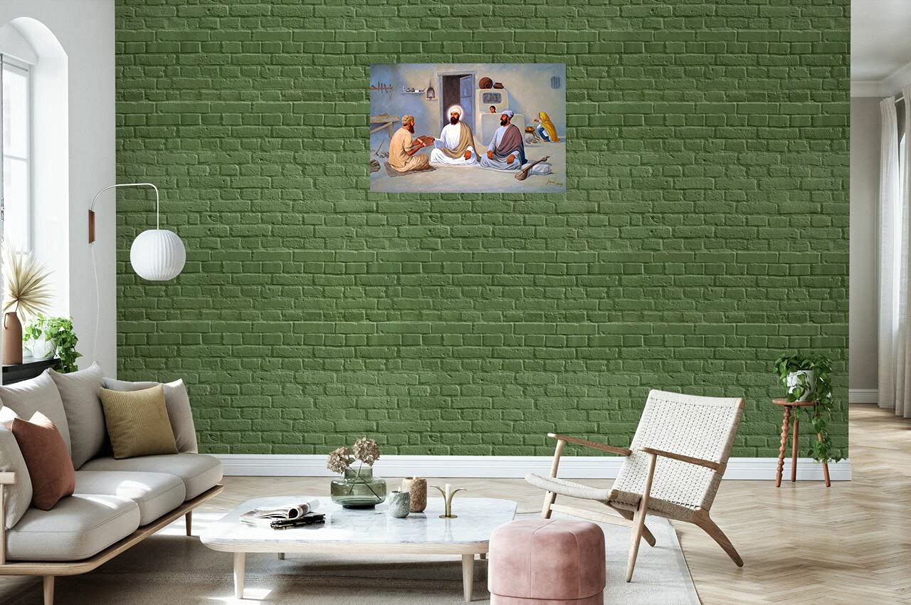 Tallenge - Sikh Artworks - Guru Nanak Ji With Bhai Lalo - Small Poster ...