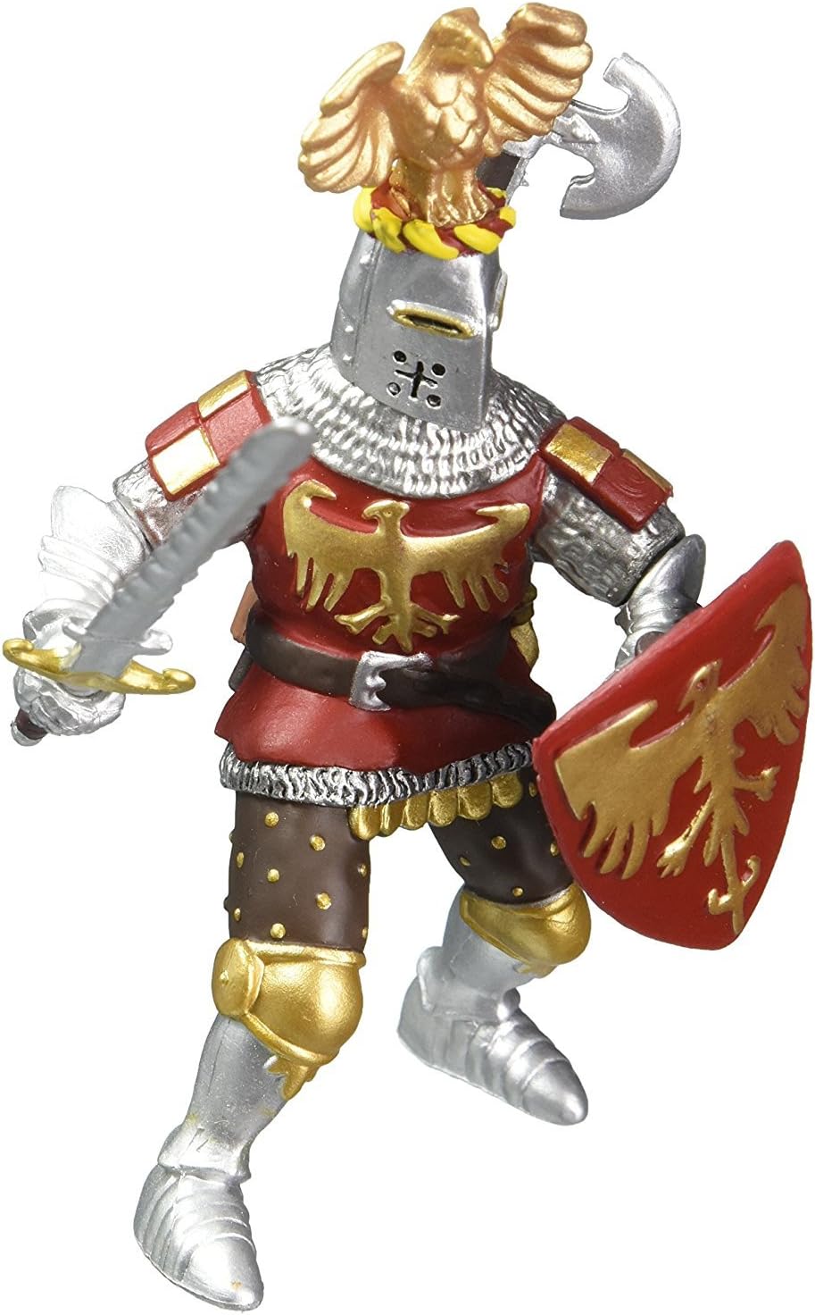 Amazon.com: Papo "Knight with Crest" Figure, Red : Toys & Games