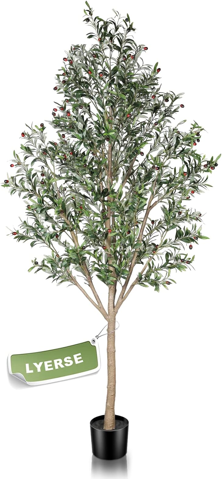 Amazon.com: XOOFMASS Artificial Olive Tree Tall Fake Plant, Faux Olive ...