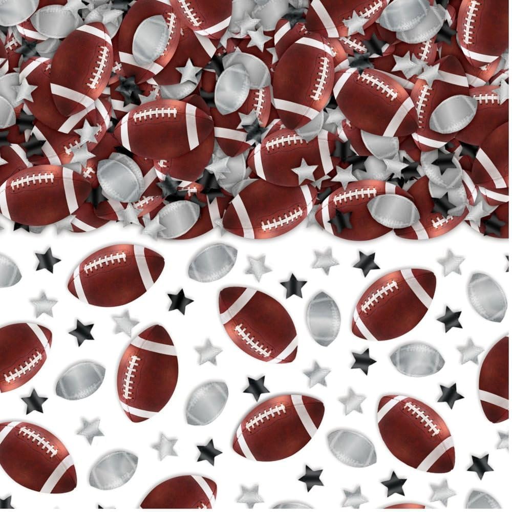 Amazon.com: Dazzling Football & Stars Foil Confetti - 2.5 oz. (1 Pack ...