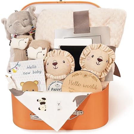 Amazon.com : Baby Gift Set for Newborn - 11PCS Baby Shower Gifts Basket ...