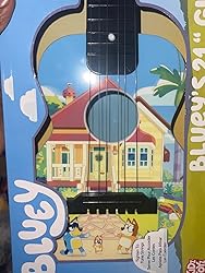 Amazon.com: Bluey 21" Kids Guitar - Small Plastic Portable Learn to ...