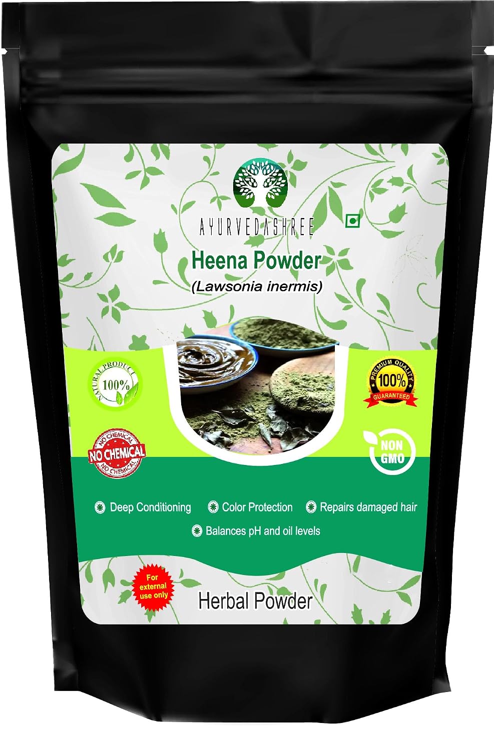 Amazon.com : AYURVEDASHREE Natural & Pure Henna (Lawsonia Inermis) 50 ...