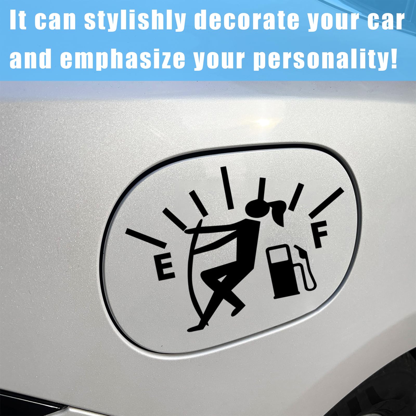 Snapklik.com : Augeny Funny Car Fuel Tank Sticker, EF Logo Waterproof ...