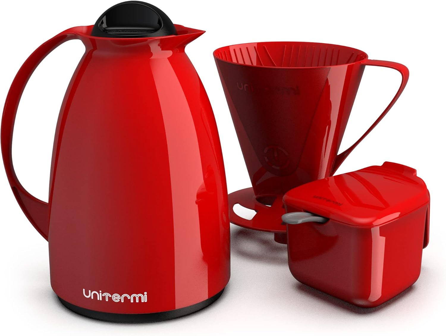 Amazon.com | 22Oz Thermal Coffee Carafe + Portable Kit w/Coffee Filter ...