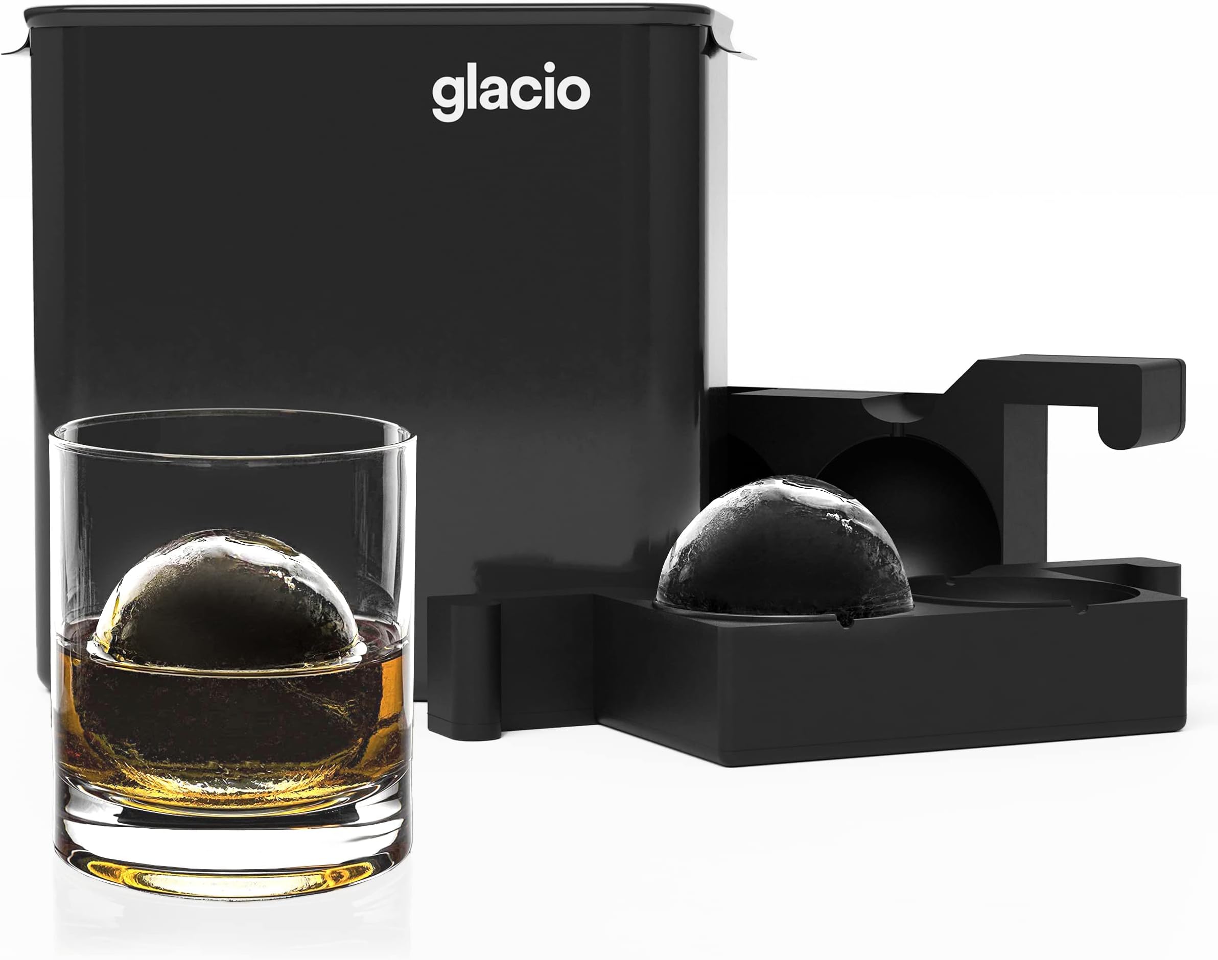 glacio Premium Clear Sphere Ice Duo – Molde de Hielo Transparente para ...